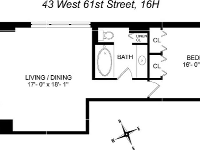 43 West 61st Street, Unit 16H