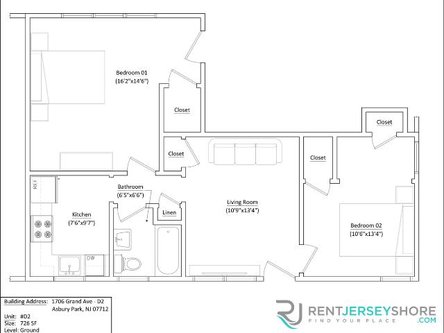 406 Deal Lake 2 Bedroom Apartment for Rent at 406 Deal Lake Dr, Asbury Park, NJ 07712 Asbury Park