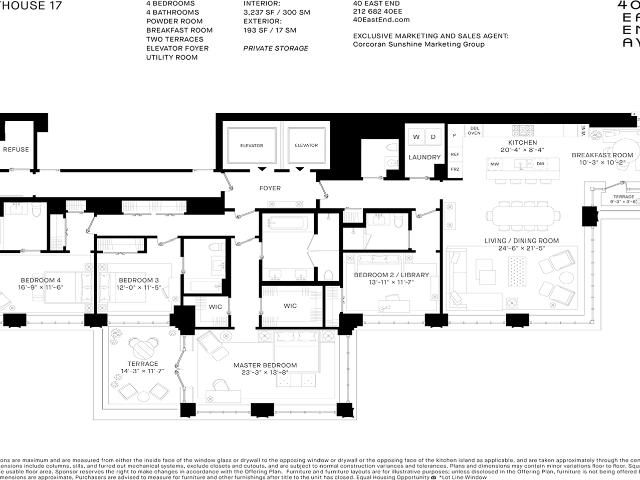 40 East End Avenue, Unit PH17