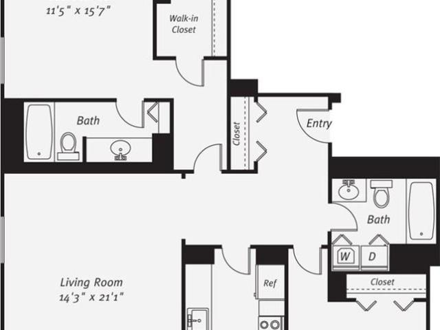 4100 Massachusetts Avenue N.W. Studio Apartment for Rent at 4100 Massachusetts Ave Nw #2234A, Washington, DC 20016 Cathedral Wesley Heights McLean Gardens