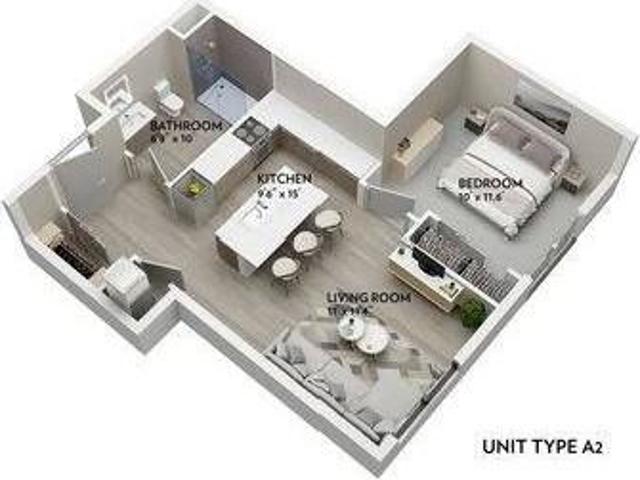 41 West 2 Bedroom Apartment for Rent at 4010 Lorain Ave, Cleveland, OH 44113 Ohio City
