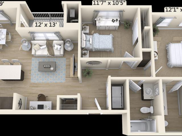 4300 Swanson Way 2 Bedroom Apartment for Rent at 4300 Swanson Way #2410A, Castle Rock, CO 80109 The Meadows