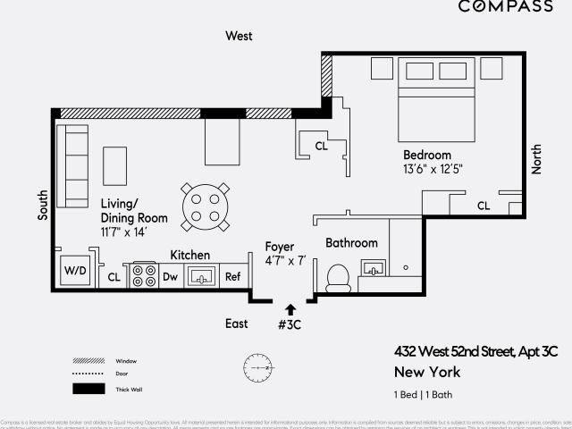432 West 52nd Street, Unit 3C