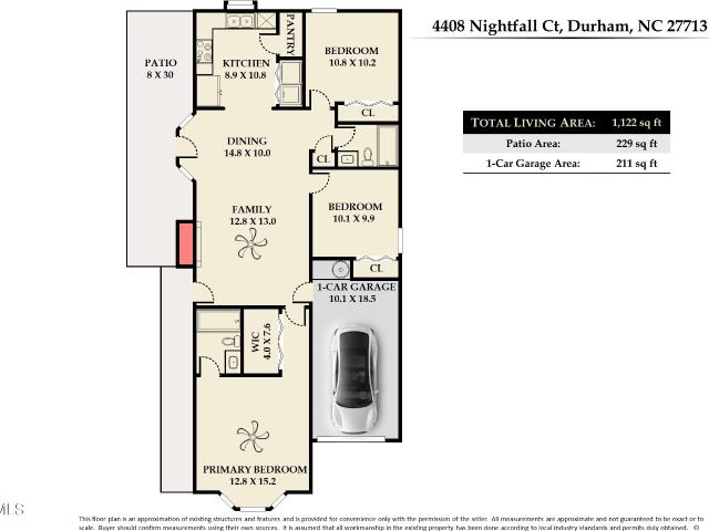 4408 Nightfall Ct, Durham, NC 27713 | MLS #10160 | Compass