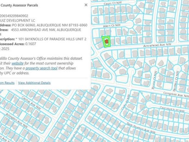 4553 Arrowhead Ave NW, Albuquerque, NM 87114