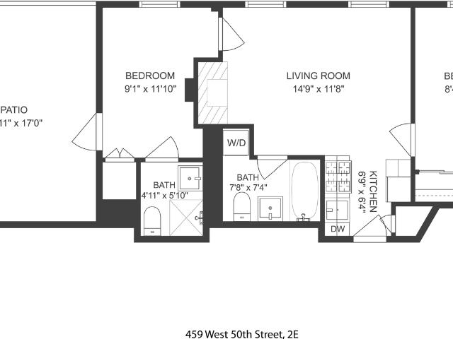 459 West 50th Street, Unit 2E | Compass