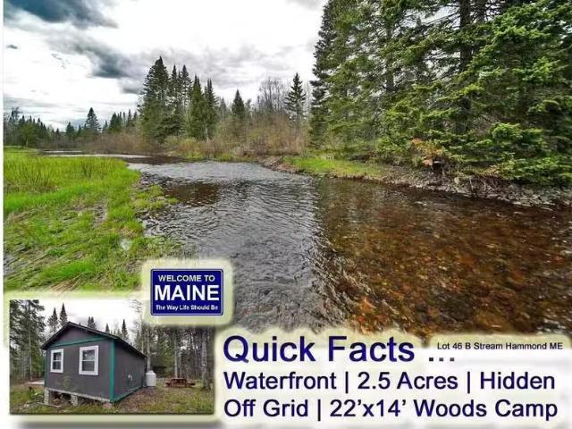 46 MCCONNEL MILL RD, HAMMOND, ME 04730 Single Family Residence.