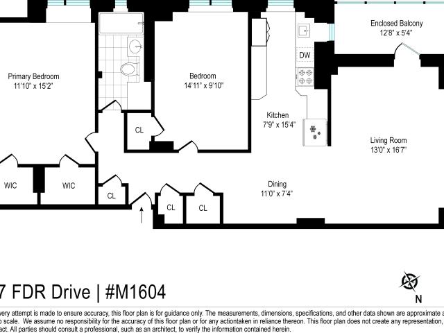 477 FDR Drive, Unit M1604