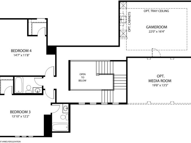4 Bed, 4 Bath New Home plan in Boerne, TX