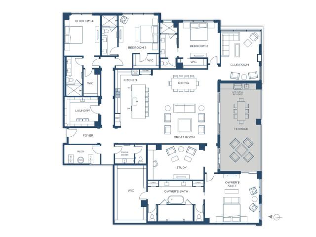 4 Bed, 4 Bath New Home plan in Naples, FL