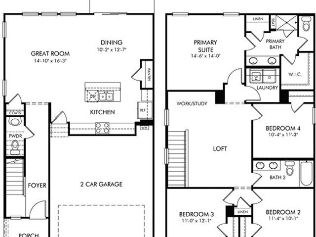 4 Bed, 2 Bath New Home plan in Cherryville, NC