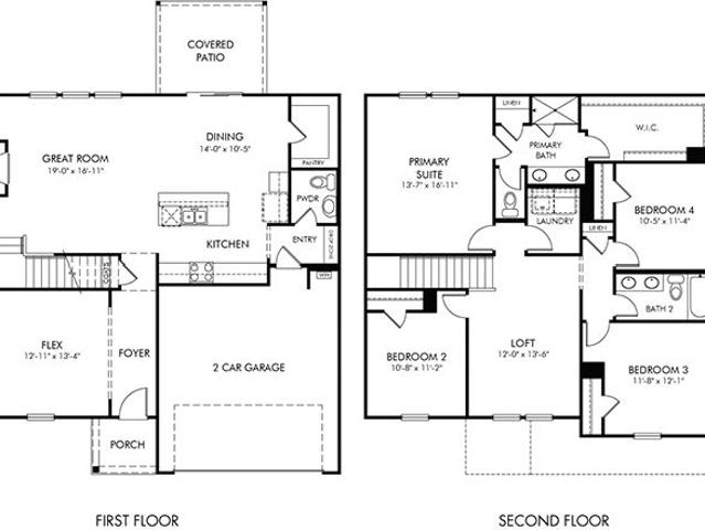 4 Bed, 2 Bath New Home plan in Fountain Inn, SC