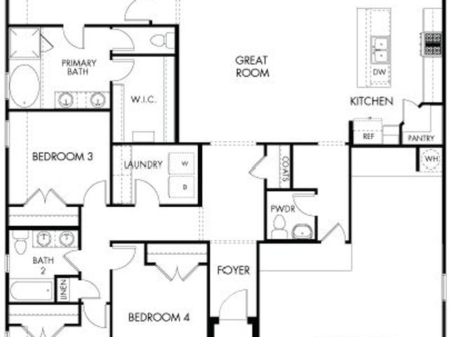 4 Bed, 2 Bath New Home plan in Kyle, TX
