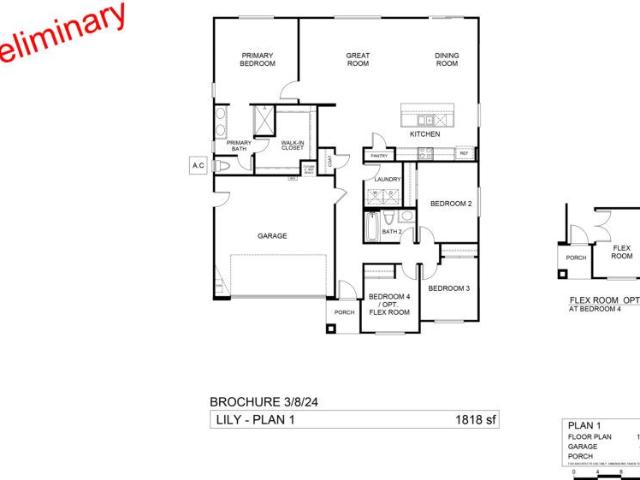 4 Bed, 2 Bath New Home plan in Lancaster, CA