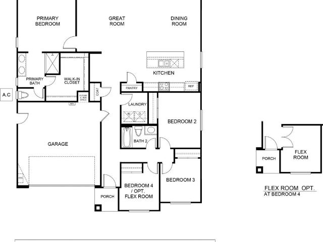 4 Bed, 2 Bath New Home plan in Lancaster, CA
