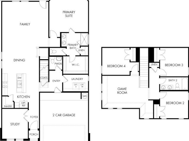 4 Bed, 2 Bath New Home plan in Liberty Hill, TX