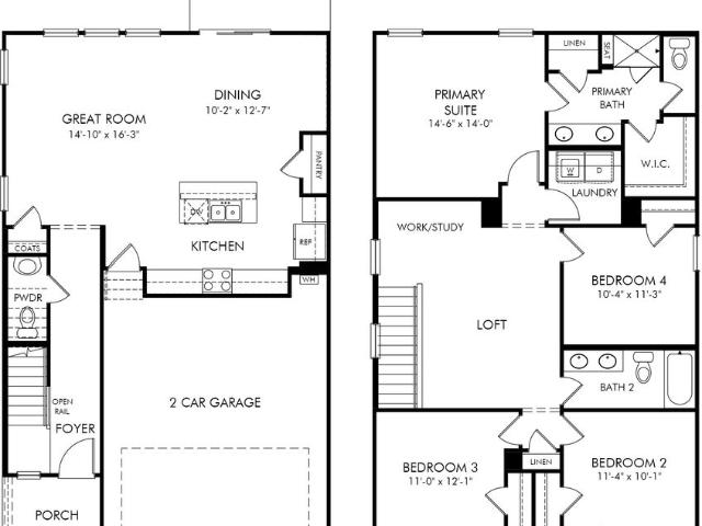 4 Bed, 2 Bath New Home plan in Newton, NC