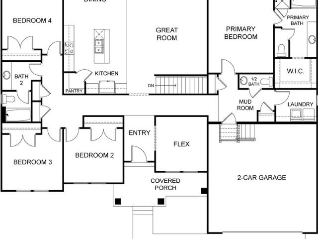 4 Bed, 2 Bath New Home plan in Riverton, UT