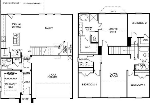 4 Bed, 2 Bath New Home plan in San Antonio, TX