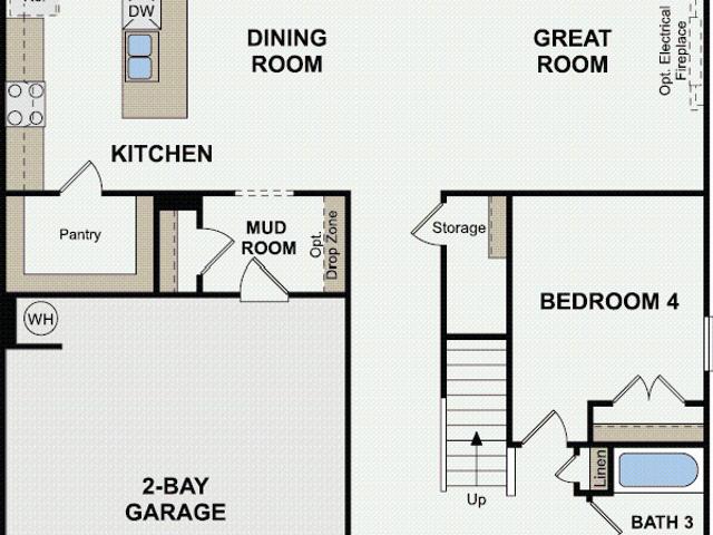 4 Bed, 3 Bath New Home plan in Atlanta, GA