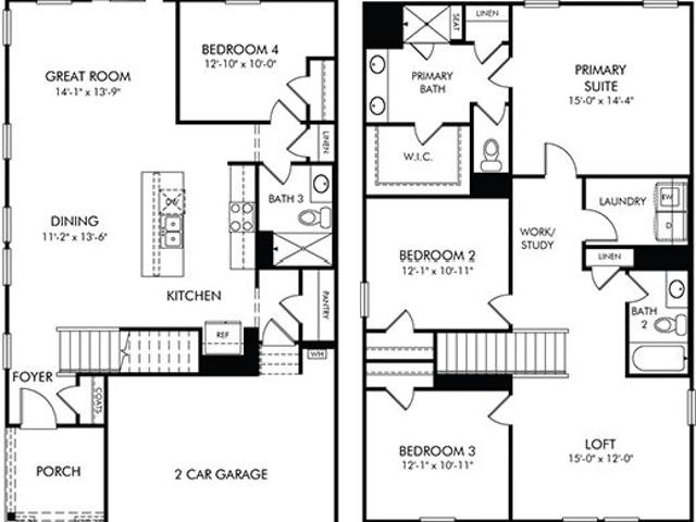 4 Bed, 3 Bath New Home plan in Cherryville, NC