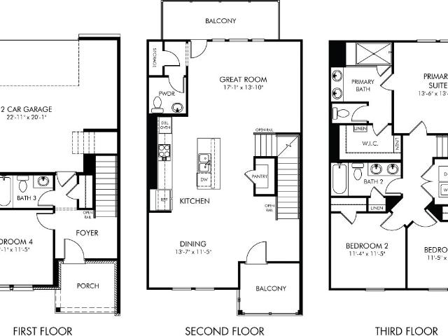 4 Bed, 3 Bath New Home plan in Cumming, GA