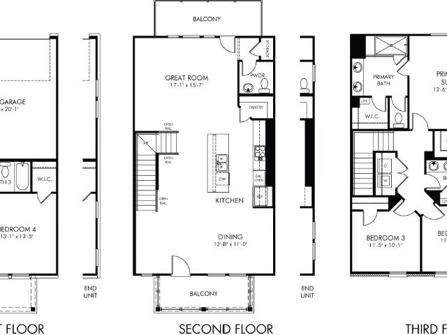 4 Bed, 3 Bath New Home plan in Cumming, GA