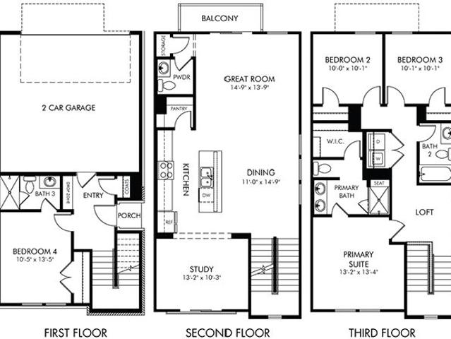 4 Bed, 3 Bath New Home plan in Fort Mill, SC