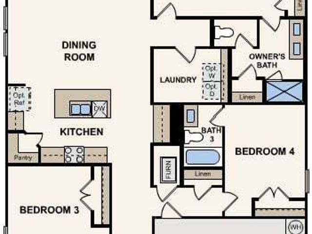 4 Bed, 3 Bath New Home plan in Hockley, TX