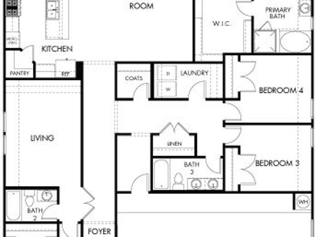 4 Bed, 3 Bath New Home plan in Hutto, TX