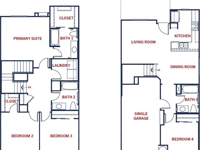 4 Bed, 3 Bath New Home plan in Las Vegas, NV