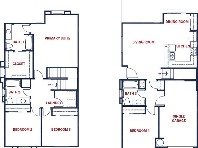 4 Bed, 3 Bath New Home plan in Las Vegas, NV