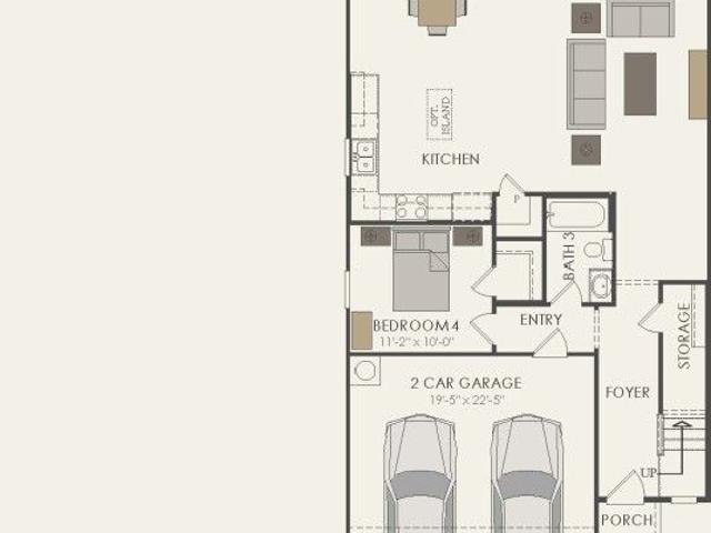 4 Bed, 3 Bath New Home plan in Liberty Hill, TX