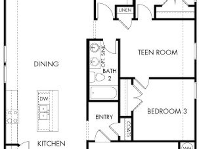 4 Bed, 3 Bath New Home plan in Liberty Hill, TX