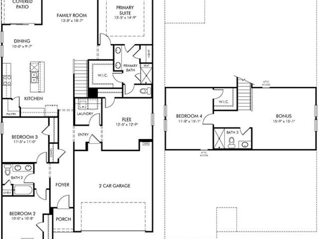 4 Bed, 3 Bath New Home plan in Longs, SC