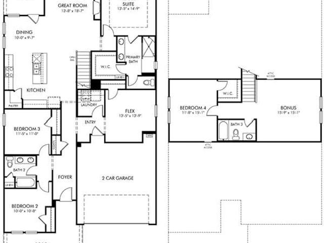 4 Bed, 3 Bath New Home plan in Powder Springs, GA