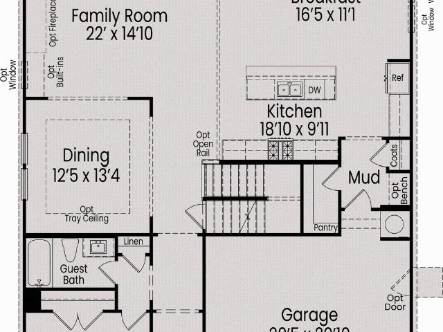 4 Bed, 3 Bath New Home plan in Southern Pines, NC