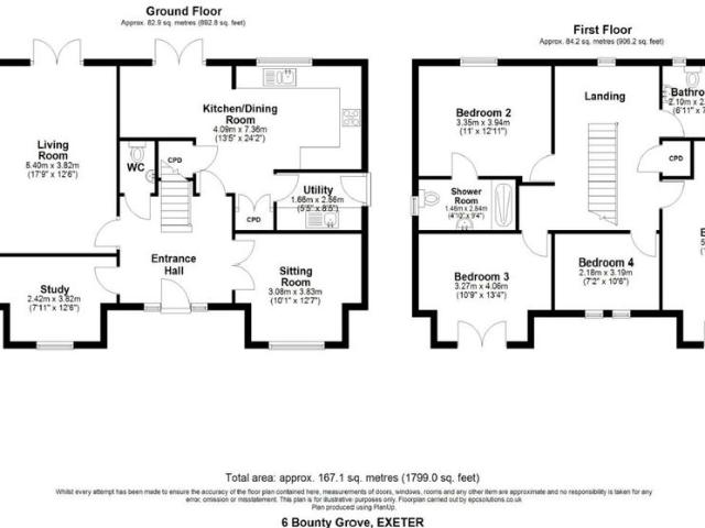 4 bed detached house to rent in Bounty Grove, Exeter, EX2