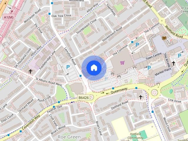 4 bed shared student house close to Hertfordshire campus