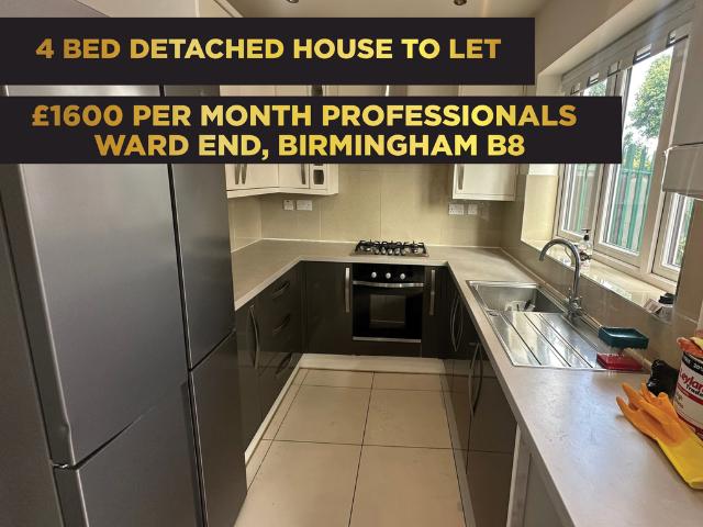 4 bedroom detached house to rent