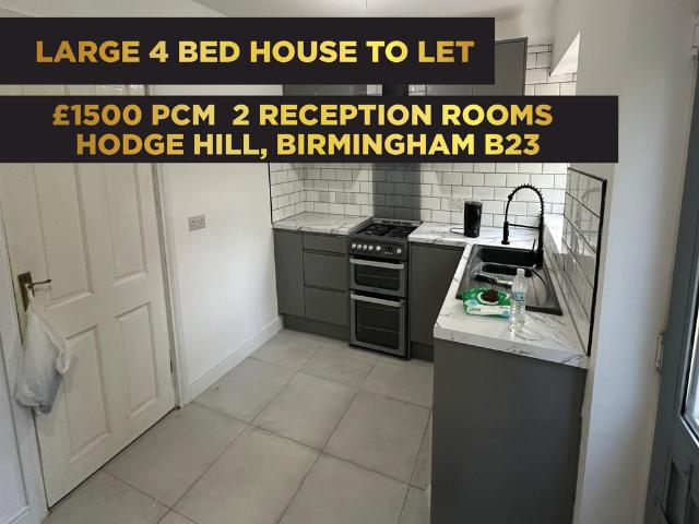 4 bedroom end of terrace house to rent