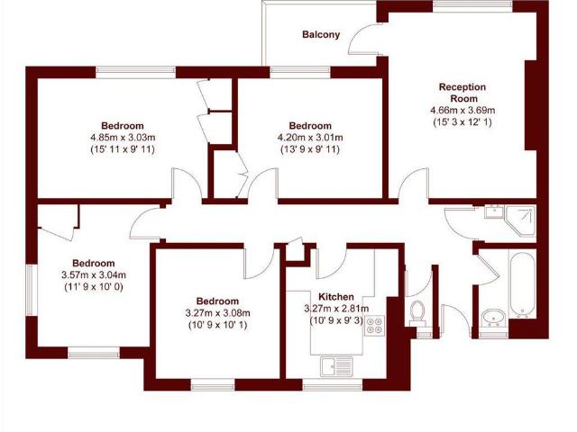 4 bedroom flat to rent