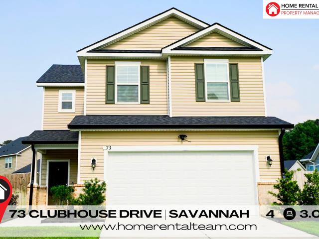 4 Bedroom Home for Rent at 73 Club House Dr, Savannah, GA 31419