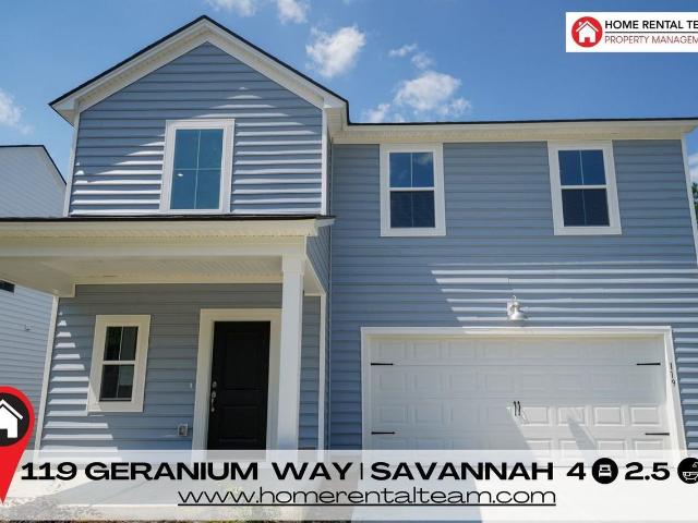 4 Bedroom Home for Rent at 119 Geranium Way, Bloomingdale, GA 31302