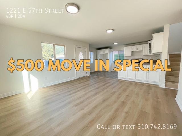 4 Bedroom Home for Rent at 1221 E 57th St, Los Angeles, CA 90011 Central Alameda