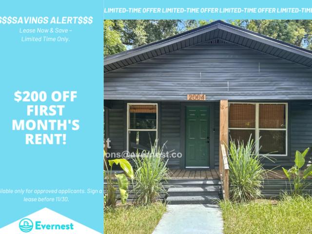4 Bedroom Home for Rent at 2004 East Ellicott Street, Tampa, FL 33610 East Tampa