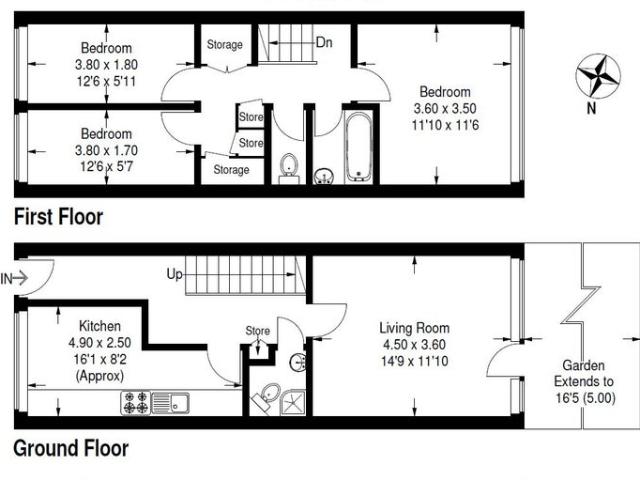 4 Bedroom Maisonette in N19 with 2 bathrooms