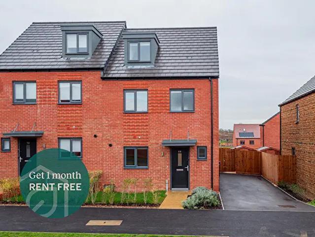 4 Bedroom Semi Detached House To Rent In Leaf Living At Western Gate, Northampton,, Northamptonshire, NN7