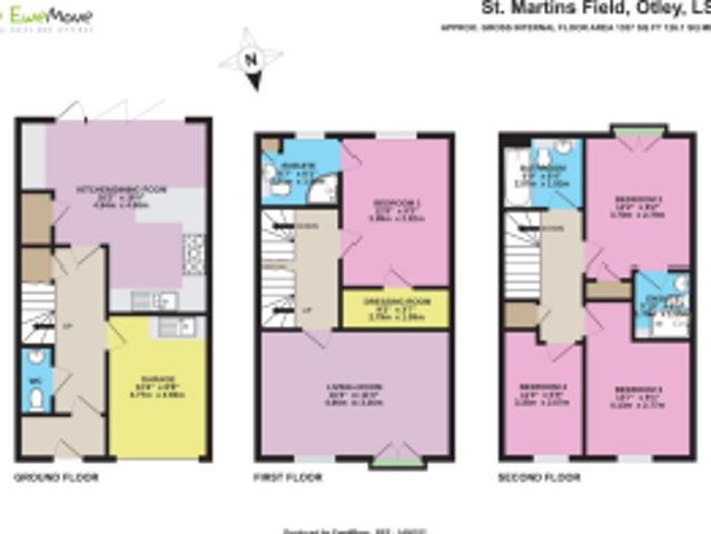 4 bedroom town house for sale in St. Martins Field, Otley, LS21 2FN, LS21