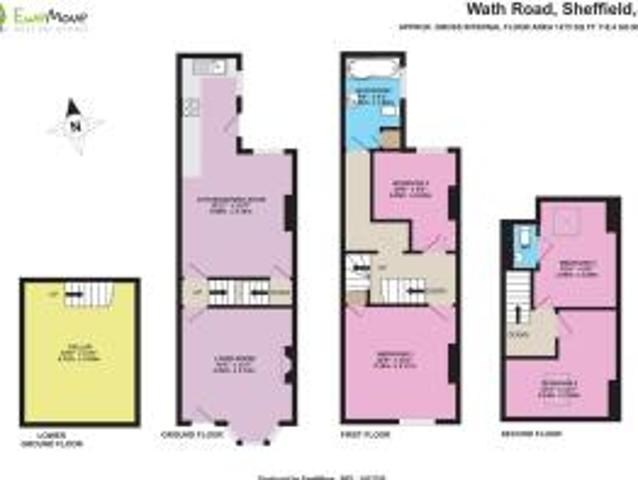 4 bedroom terraced house for sale in Wath Road, Sheffield, South Yorkshire, S7